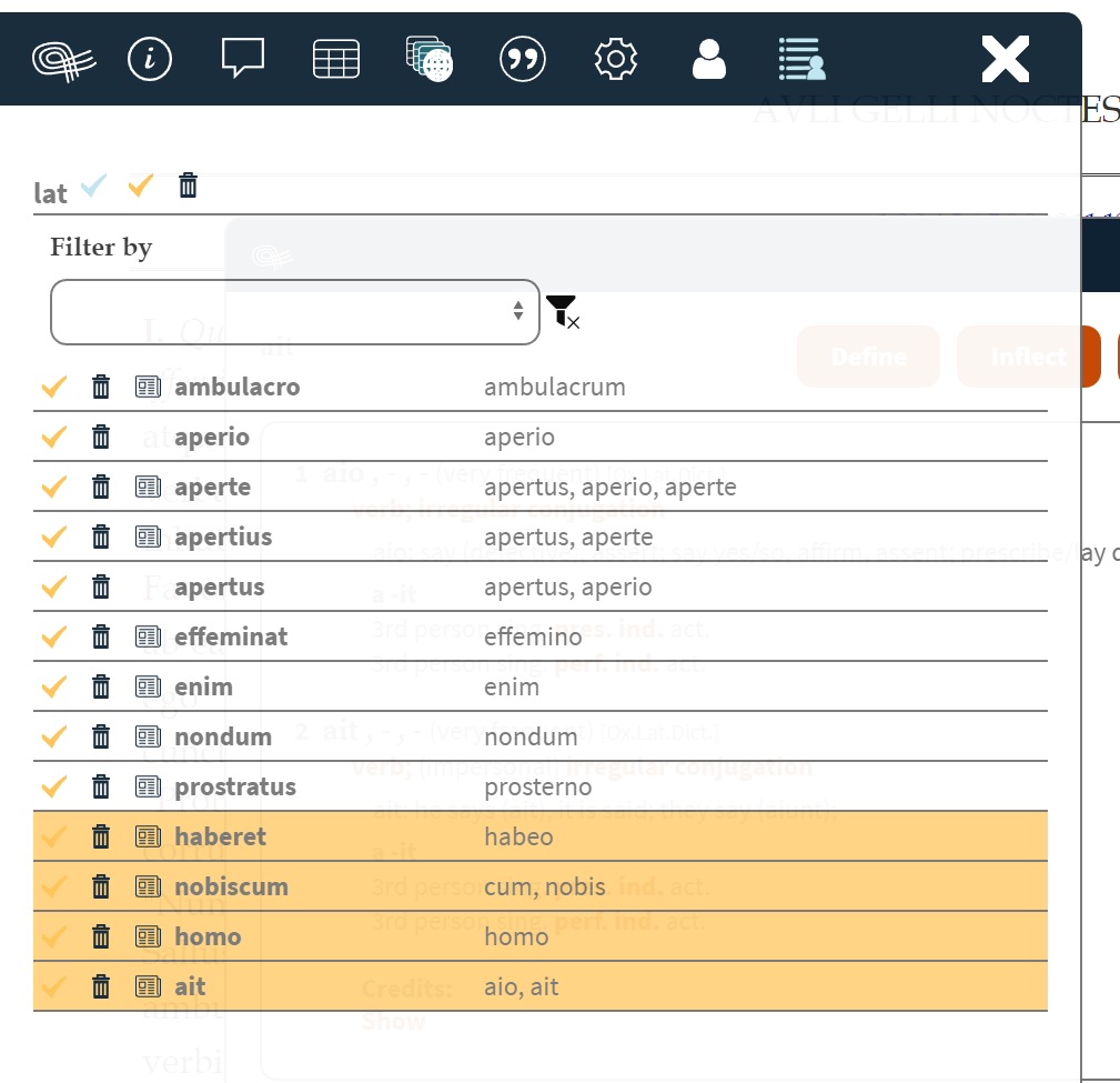 wordlist: filter to current session · Issue #418 · alpheios-project/components · GitHub