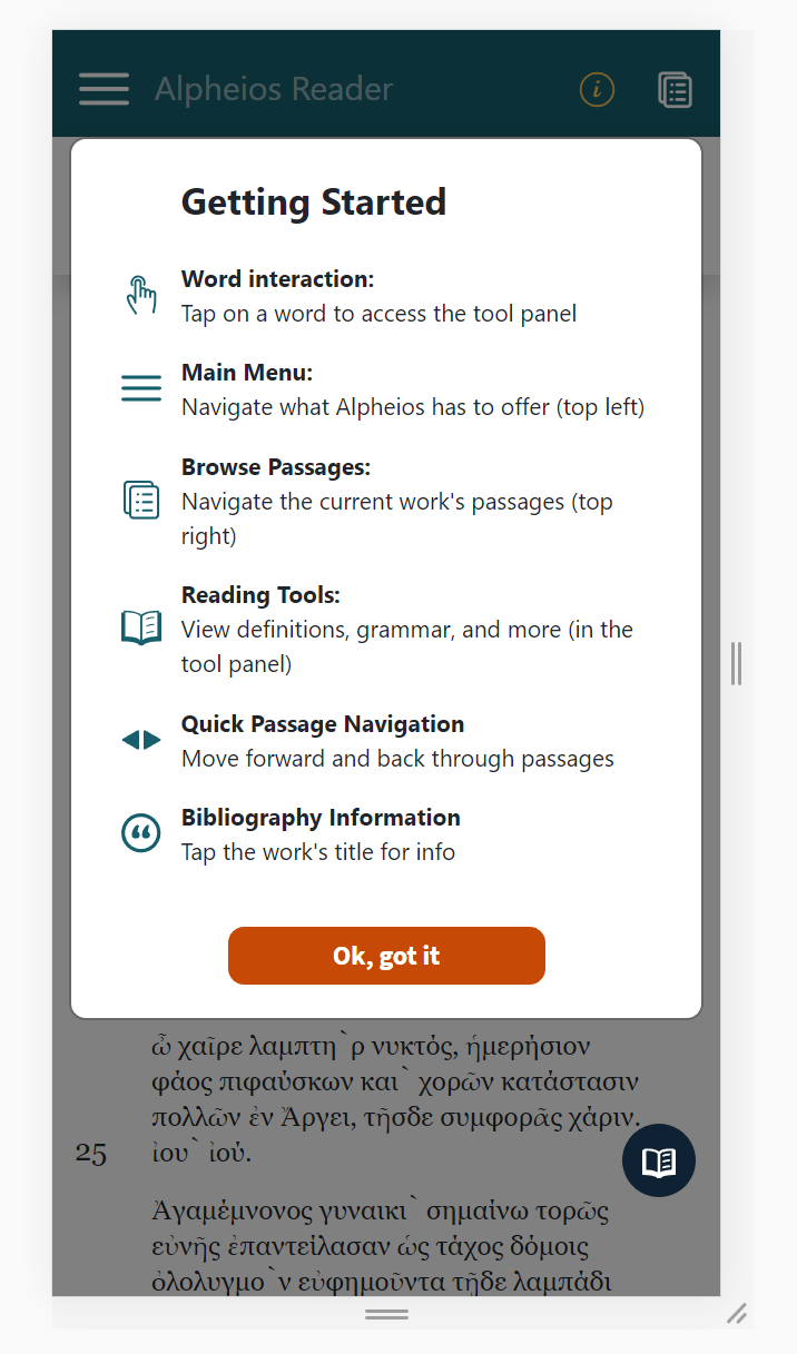 need to update the Help (Getting Started) for mobile · Issue #119 · alpheios-project/alpheios ...