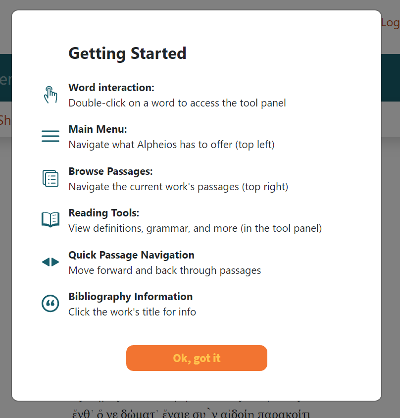 need to update the Help (Getting Started) for mobile · Issue #119 · alpheios-project/alpheios ...