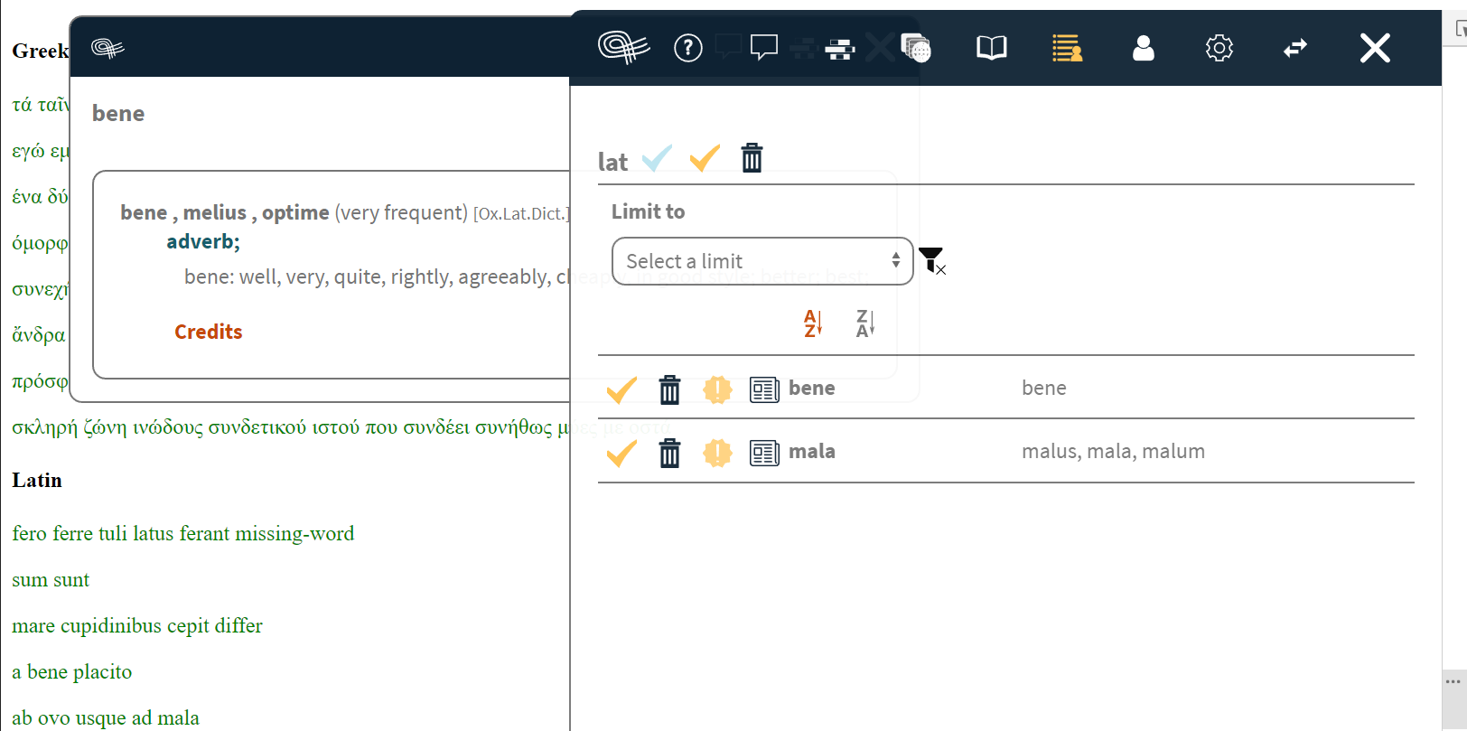 wordlist: sort by target word (ascending and descending) · Issue #653 · alpheios-project ...
