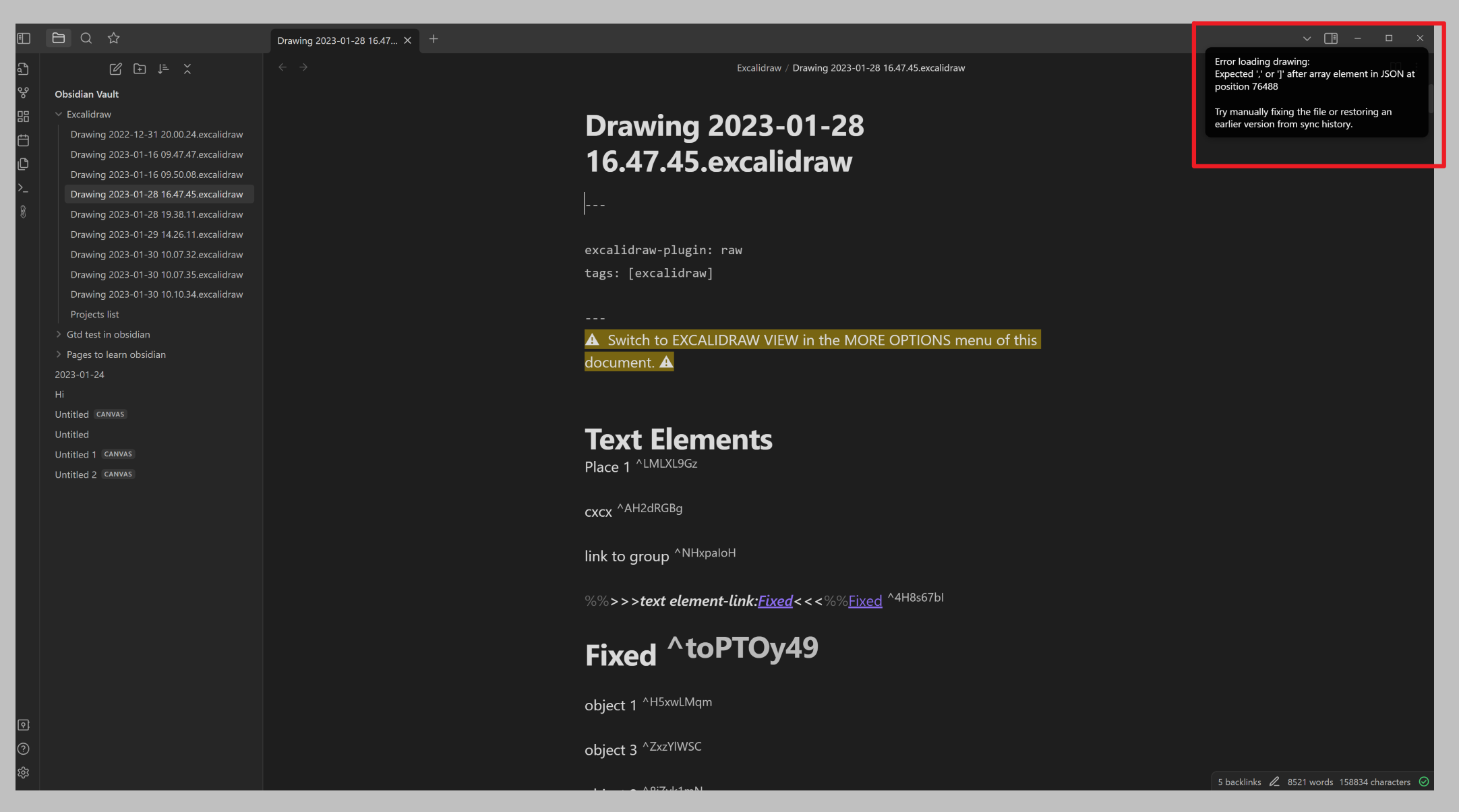 BUG: Excalidraw sync unavailable · Issue #993 · zsviczian/obsidian ...