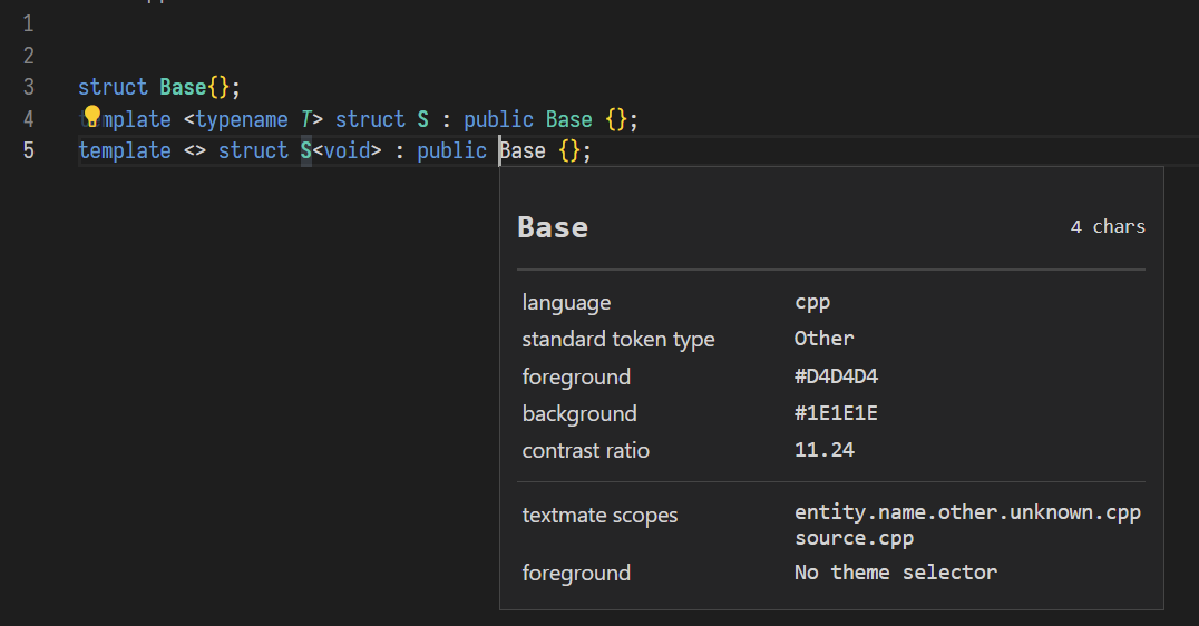Semantic Highlight of Base Class for Template Specialization is Missing · Issue #1132 · clangd ...