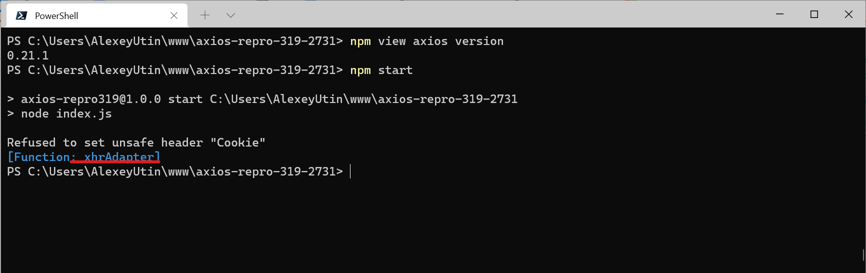 axios 0.19.1 returns xhr adapter if used on Node · Issue #2731 · axios ...