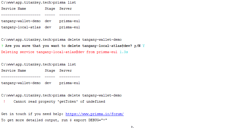CLI missmatches projects on prisma delete · Issue #3434 · prisma/prisma1 · GitHub