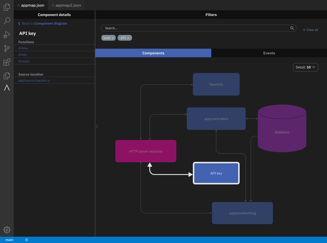Users can navigate into node details in side panel · Issue #42 · getappmap/vscode-appland · GitHub