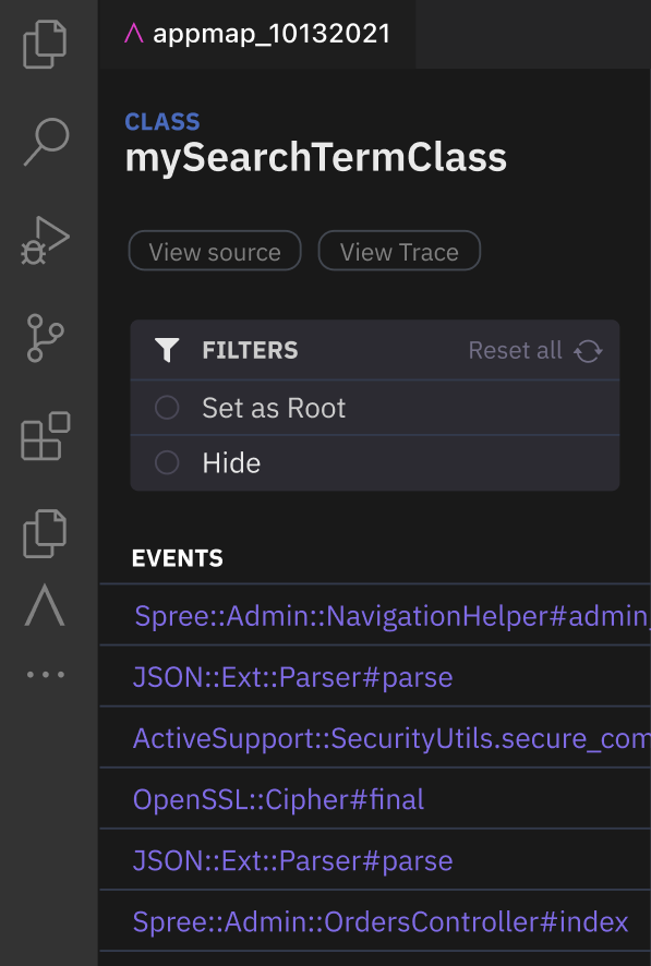 Code Object Displays Controls For Filtering · Issue 420 · Getappmap Appmap Js · Github