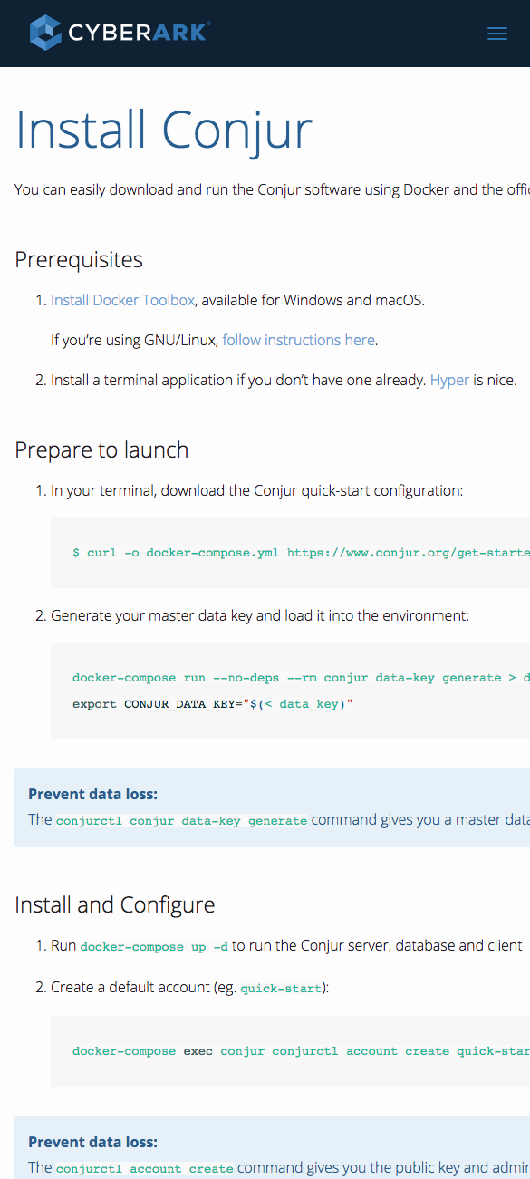 Fix page width on tablet views · Issue #361 · cyberark/conjur · GitHub