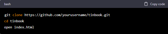 GitHub - AnniRoche/TinBook