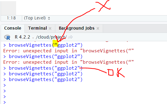 Problems recognition of “ quotation marks · Issue #12666 · rstudio/rstudio · GitHub