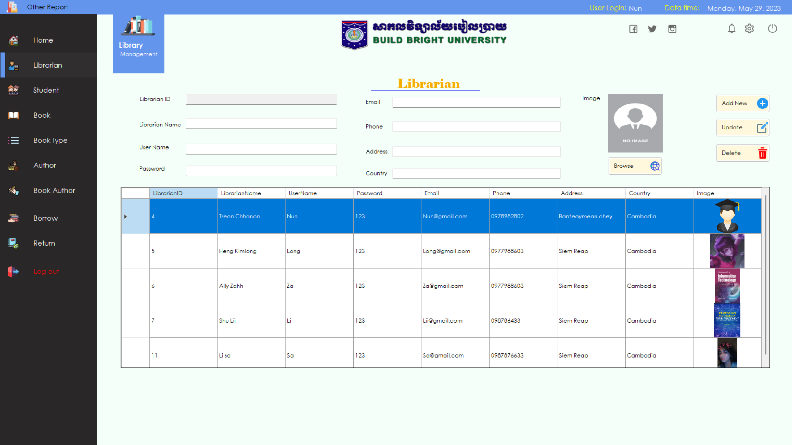 GitHub - TreanChhanon/Library-Management-System: Owner : Trean Chhanon