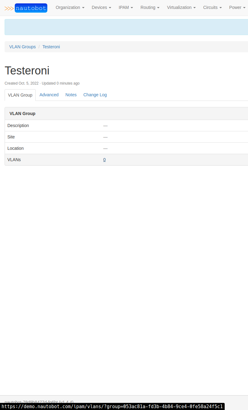 Invalid Link At Vlan Group · Issue 2573 · Nautobotnautobot · Github