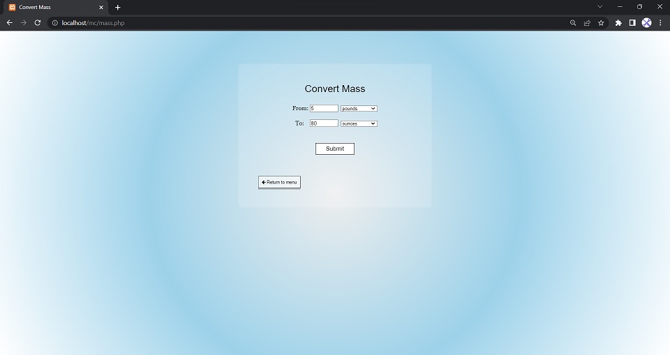GitHub - XeHunter/Measurement-Conversion: I Developed this web-site using php and css