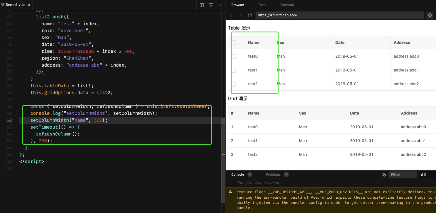 setColumnWidth 方法 无效 · Issue #2166 · x-extends/vxe-table · GitHub