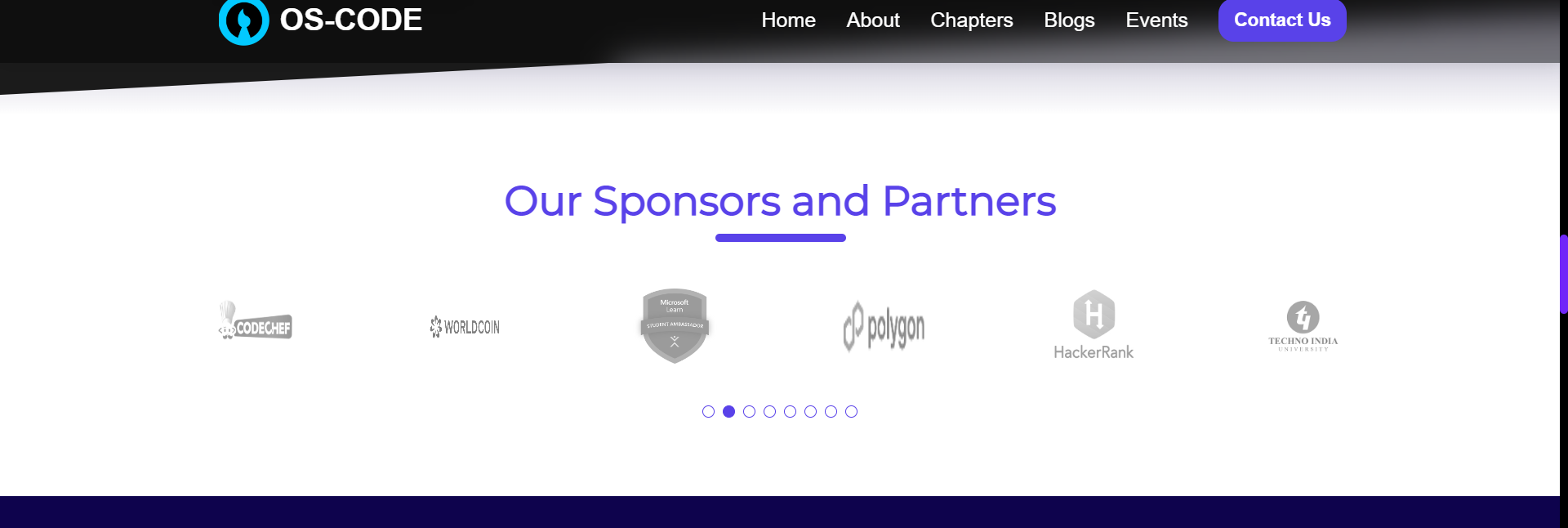 making sponsors ad partners section move automatically · Issue #141 · OSCode-Community ...