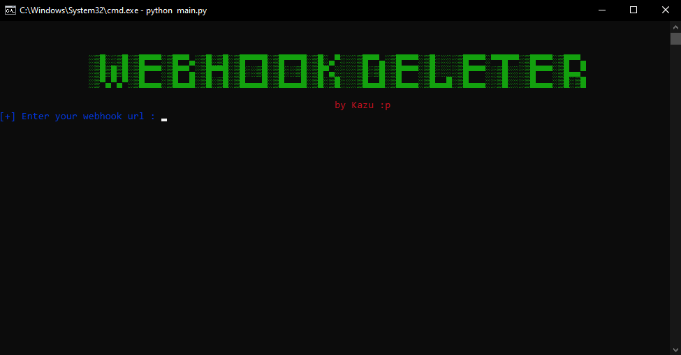 Github Kazu0xwebhookdeleter This Is A Simple Webhook Deleter In