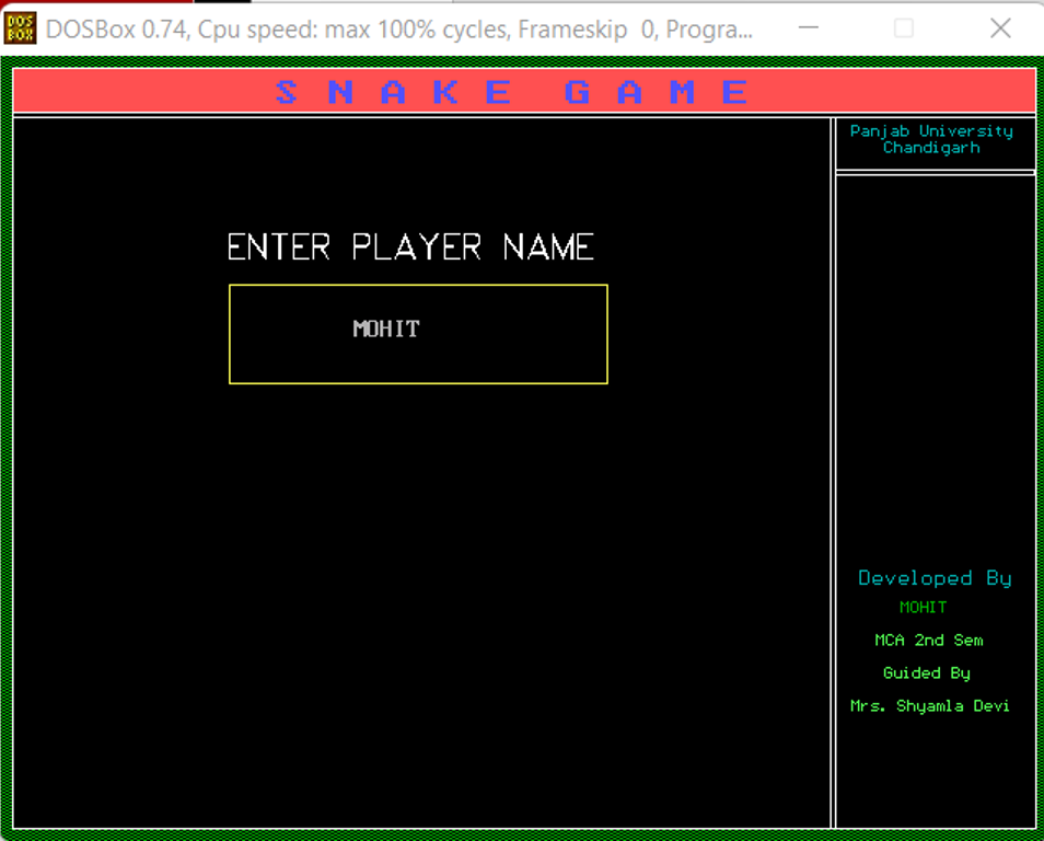GitHub - unofficialmohit/C-Snake-Game-with-Graphics-using-Linked-List: C Snake game with a main ...