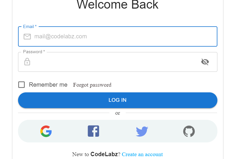 [ Feat : UI fixes of Forgot Password at Login or Signup card ] · Issue #927 · scorelab/Codelabz ...
