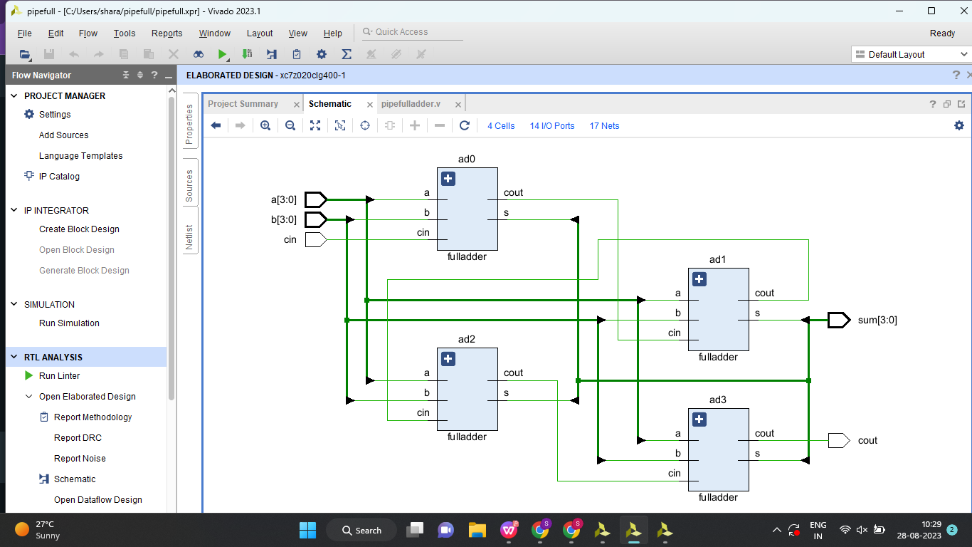 GitHub - Sharathsv08/4bit-ripple-carry-adder: 4bit ripple carry adder