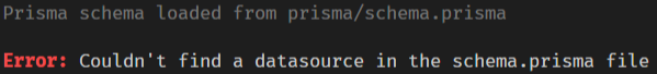 CLI crash when run on empty `schema.prisma` · Issue #7186 · prisma/prisma · GitHub
