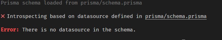 CLI crash when run on empty `schema.prisma` · Issue #7186 · prisma/prisma · GitHub