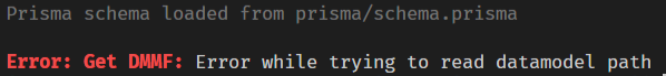 CLI crash when run on empty `schema.prisma` · Issue #7186 · prisma/prisma · GitHub