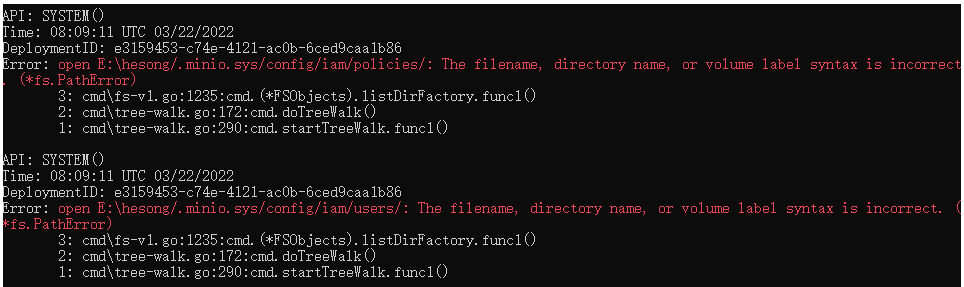 installing under windows, when the file is written to the mounted network disk, Path separator ...