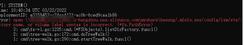 installing under windows, when the file is written to the mounted network disk, Path separator ...