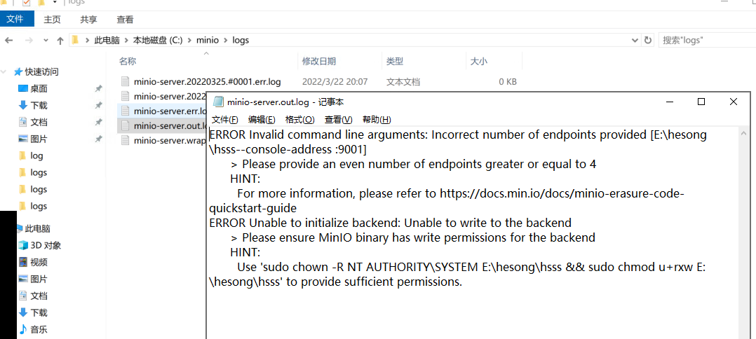 installing under windows, when the file is written to the mounted network disk, Path separator ...