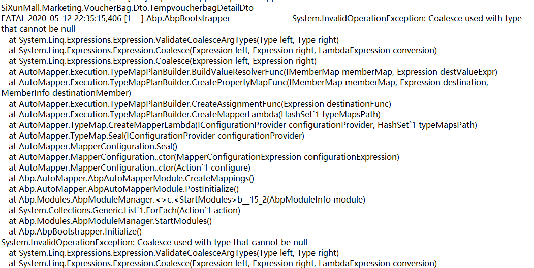 Abp.AutoMapper(oalesce used with type that cannot be null) (5.7.0) · Issue #5571 ...