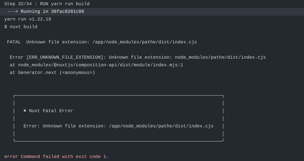 fix: Error: Unknown file extension: [...]node_modules/pathe/dist/index.cjs · Issue #735 · nuxt ...