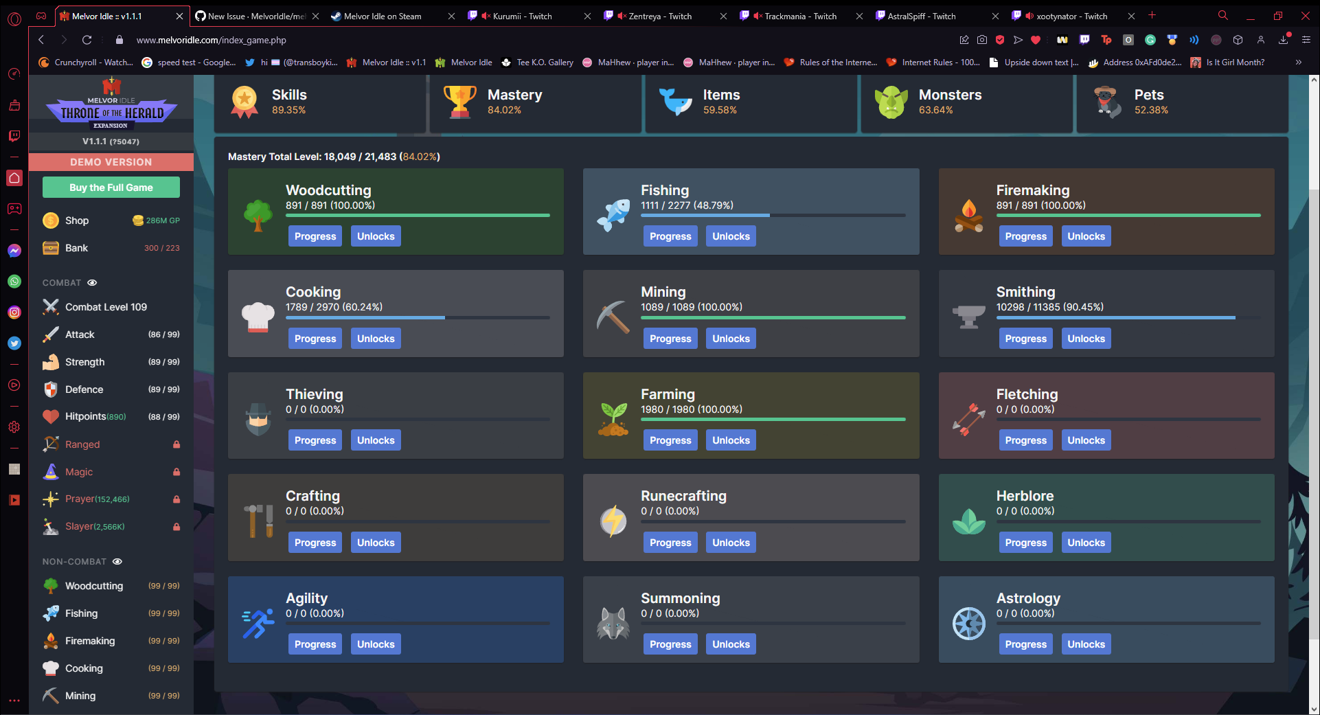 [Bug]: lost all progress · Issue #3191 · MelvorIdle/melvoridle.github.io · GitHub