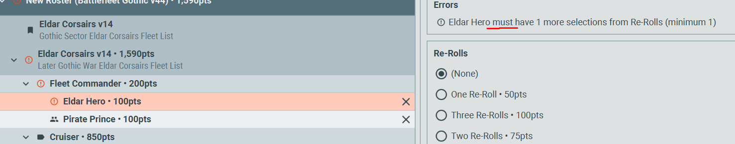 Eldar Hero in Late Gotic war list · Issue #204 · BSData/battlefleetgothic · GitHub