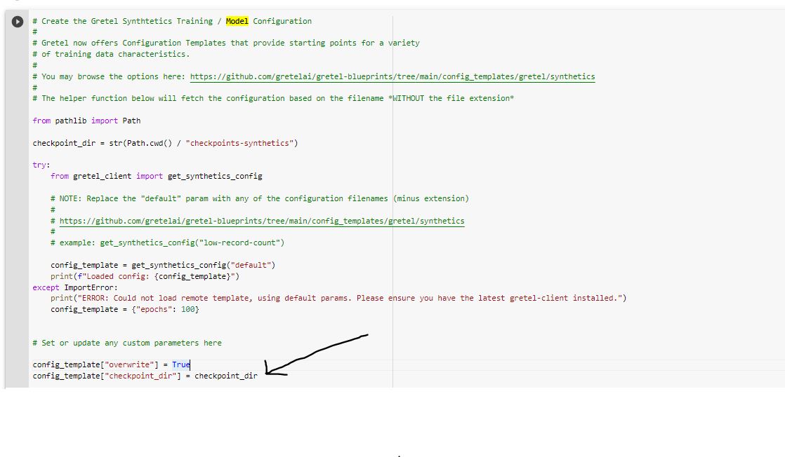 CHECKPOINT_DIR Issue · Issue #33 · gretelai/gretel-blueprints · GitHub