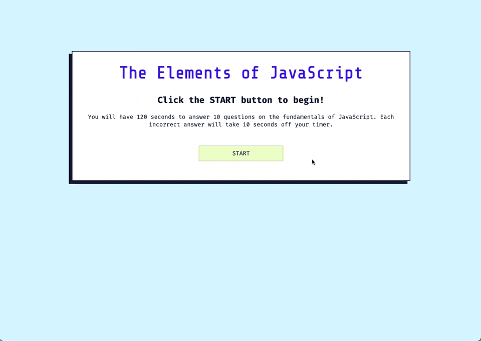 Github Vulpesviator 04 Code Quiz