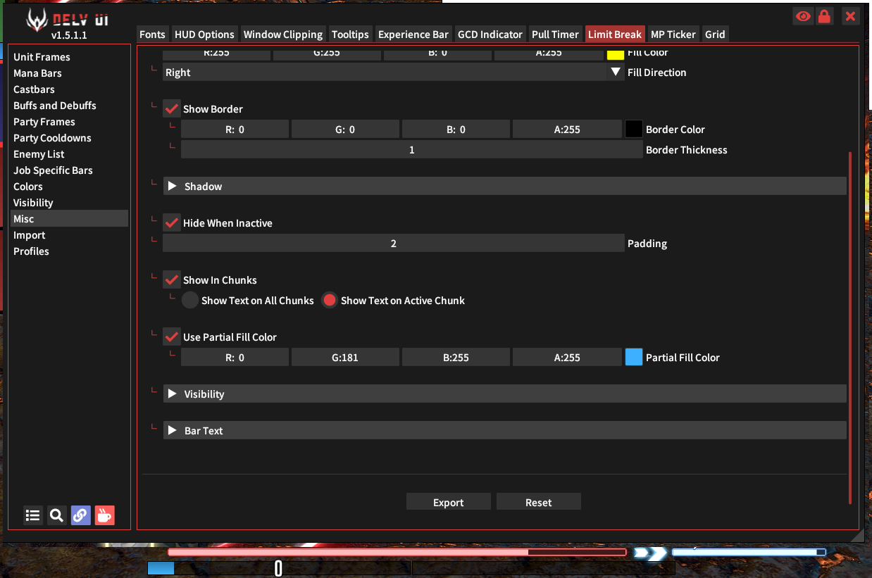 [Bug]: Text doesn't appear on Limit Break bars under certain settings · Issue #1107 · DelvUI ...
