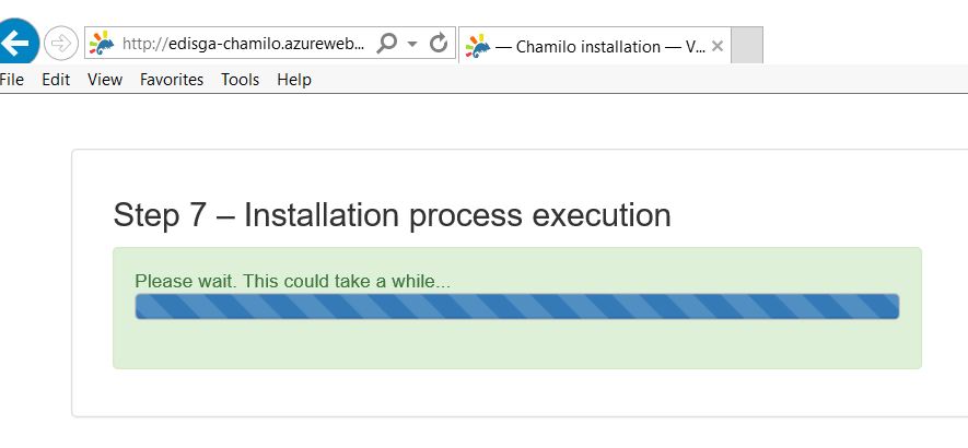 Chamilo installation never finishes - Azure Web App · Issue #2057 · chamilo/chamilo-lms · GitHub