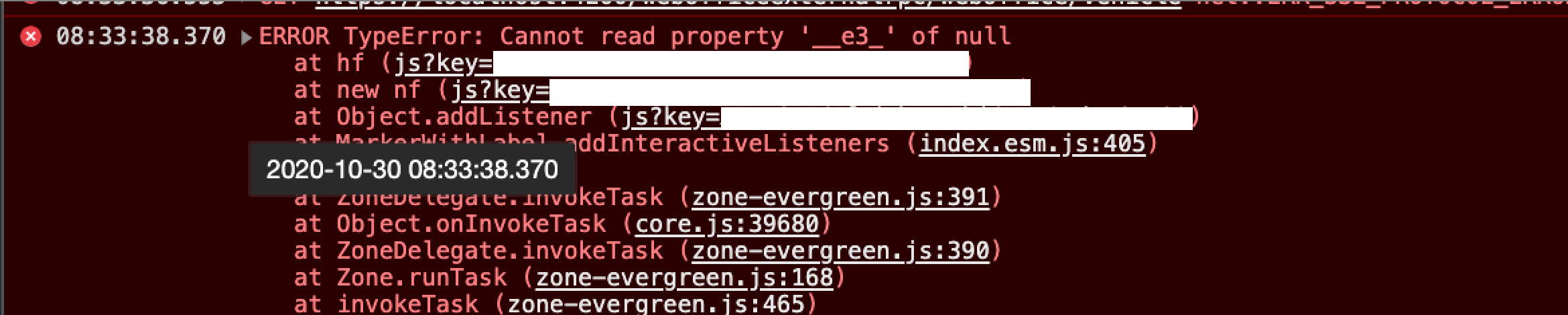 Event handling doesnt work on label, when markers are used with ...