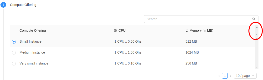 [BUG] Useless table scrollers on 'New instance' dialog · Issue #262 · apache/cloudstack-primate ...