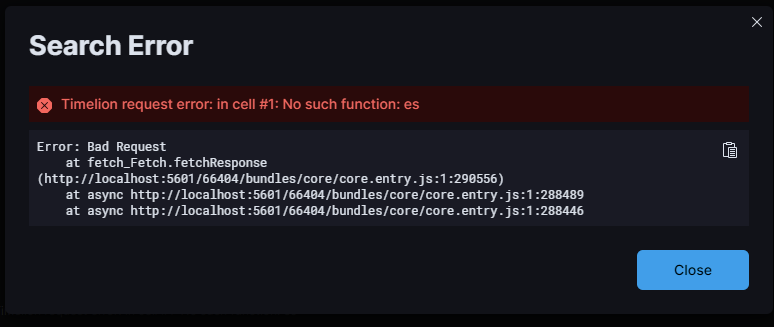 Timelion visualization not loading on Windows installs · Issue #168605 · elastic/kibana · GitHub