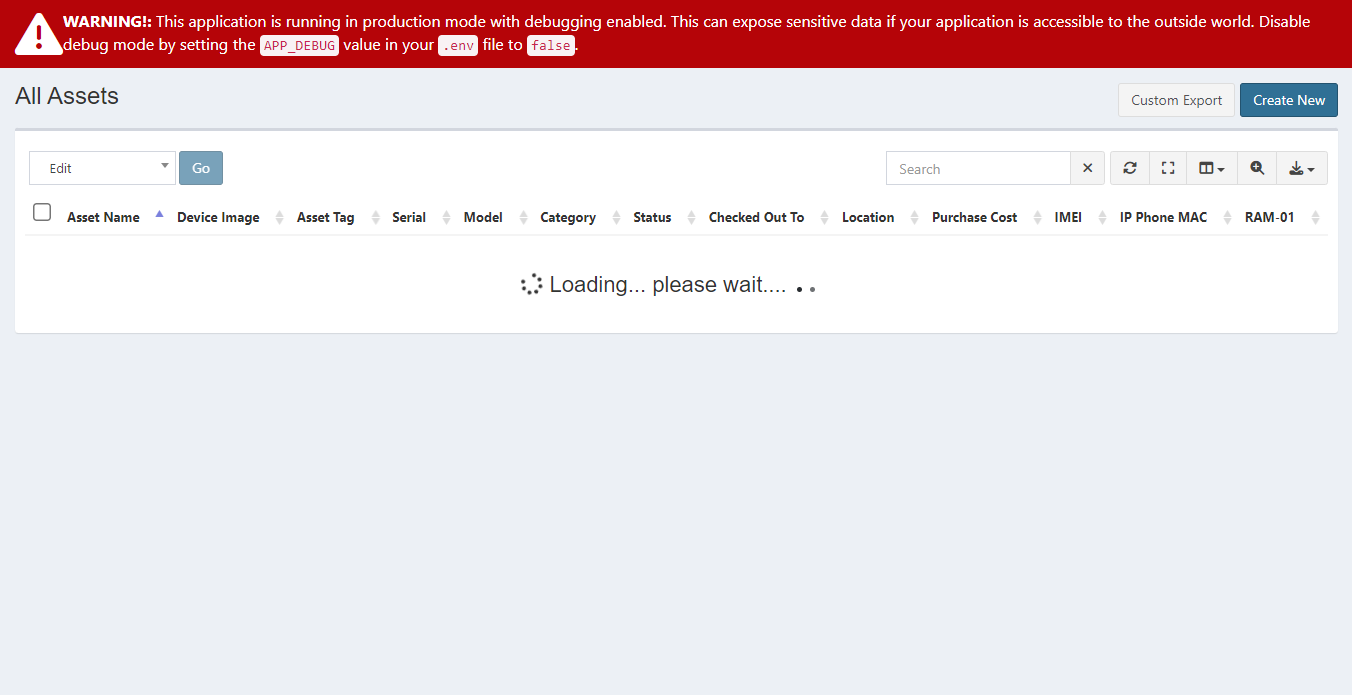Assets slowness in display all assets · Issue #12301 · grokability/snipe-it · GitHub