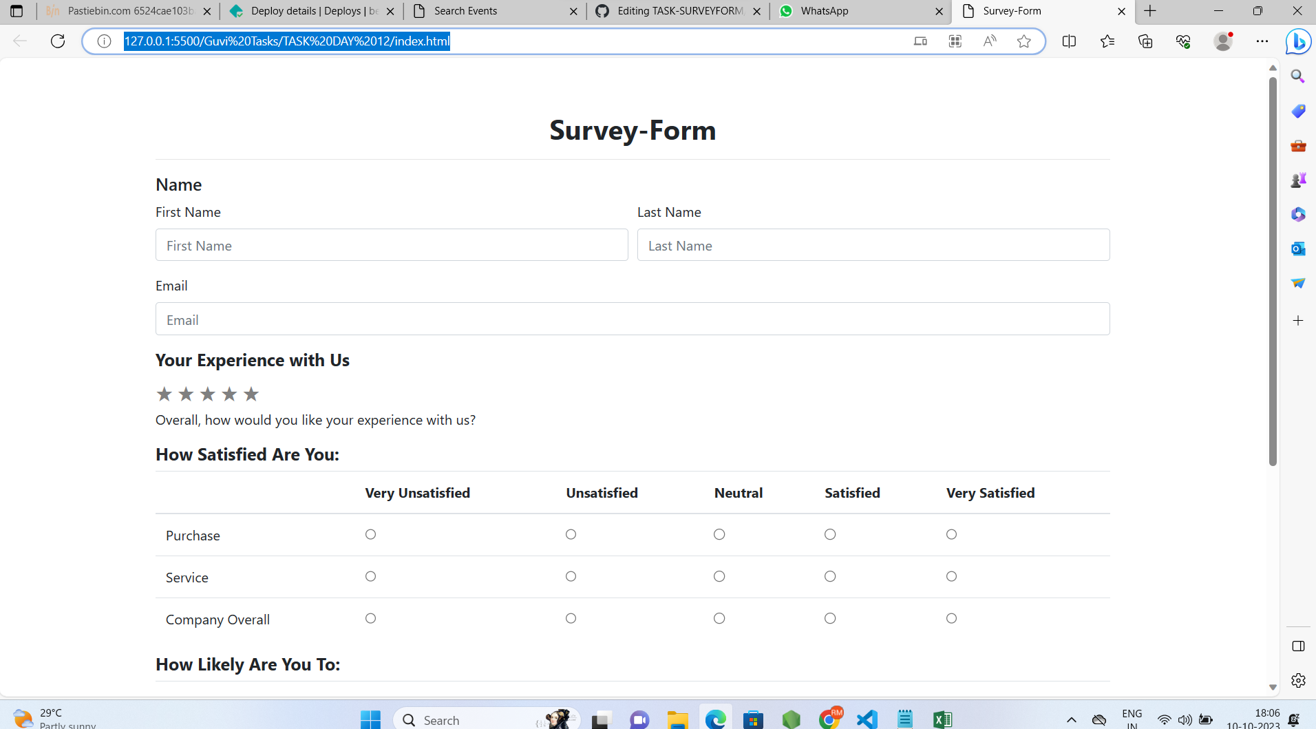 GitHub - sowbi30/TASK-SURVEYFORM