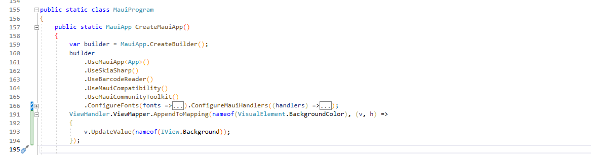 Some properties not updating (eg VisualState setter not working for Button BackgroundColor) with ...