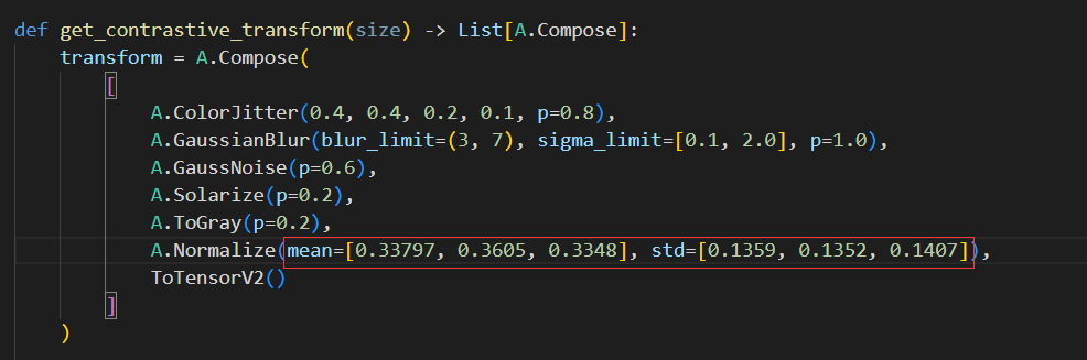 (get_contrastive_transform中)请问这个mean和std是怎么来的呢，有什么依据吗? · Issue #6 · NJU-LHRS/official-CMID · GitHub