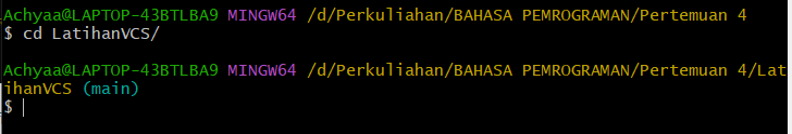 GitHub - AdityaAchya/LatihanVCS: Repository ini dibuat untuk memenuhi tugas pertemuan 4 - Bahasa ...