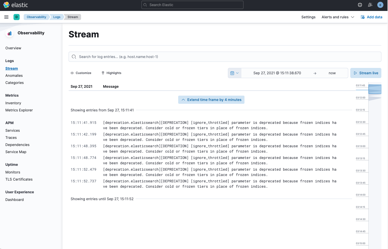 Logs Ui Uses Deprecated Es Api Feature Ignorethrottled · Issue 113197 · Elastickibana · Github