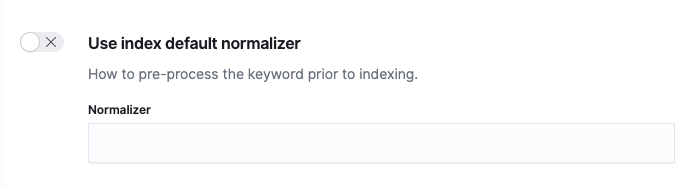 Keyword Data Type Should Present Normalizer As Set Custom Instead Of Use Default · Issue