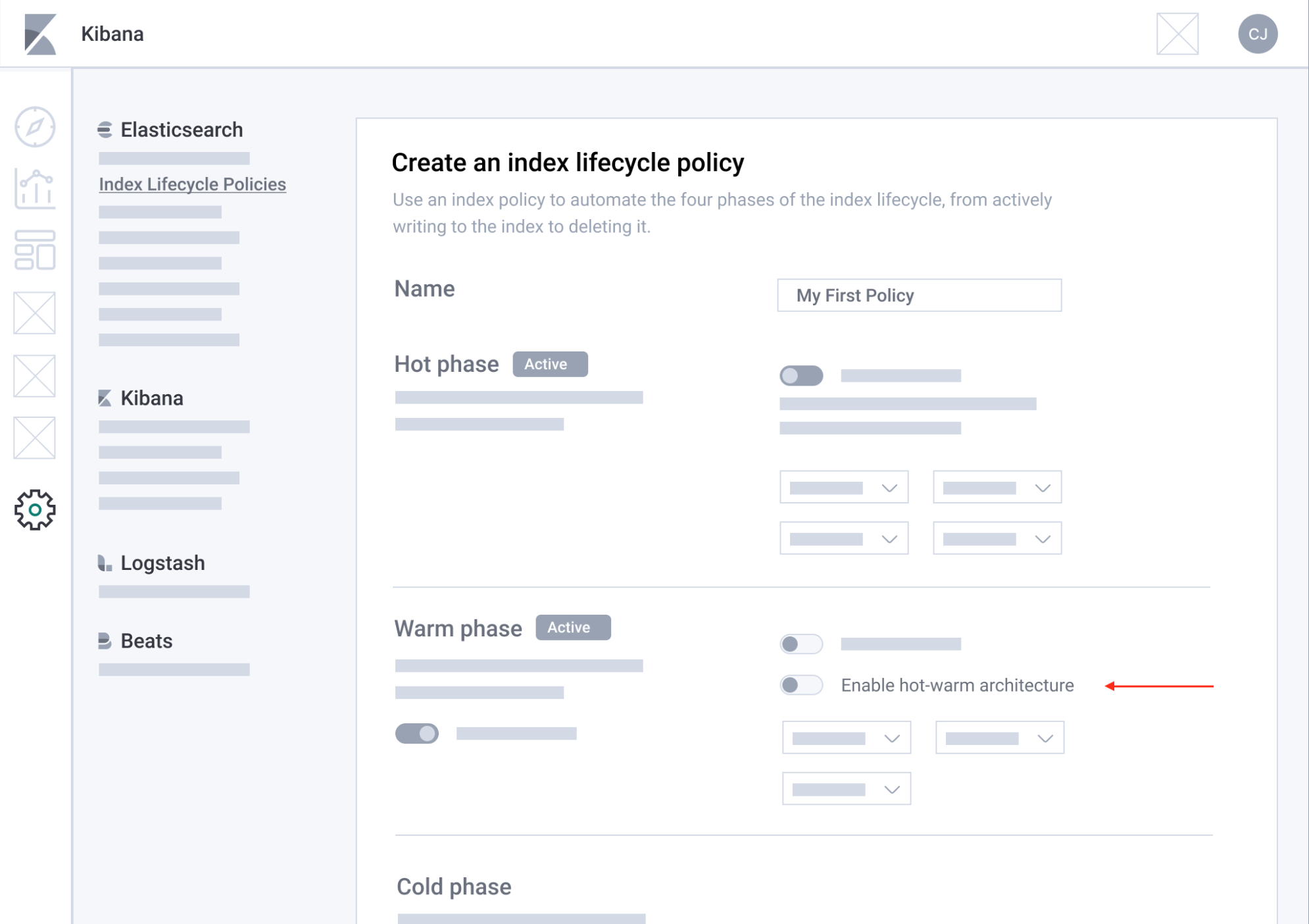 [ILM on Cloud] Hot-warm architecture toggle · Issue #59462 · elastic ...