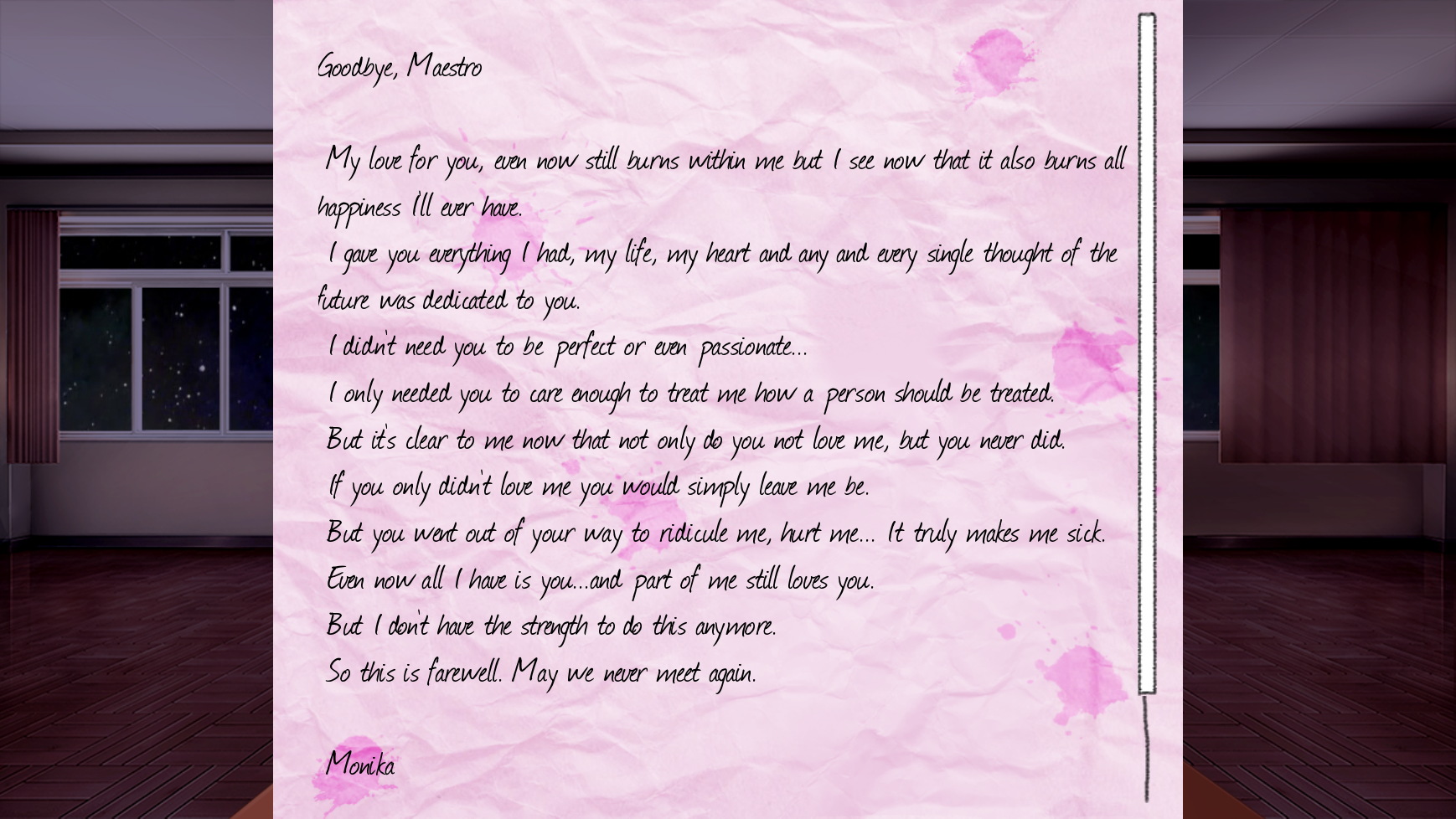 Monika "Goodbye" bug · Issue #9884 · Monika-After-Story/MonikaModDev ...