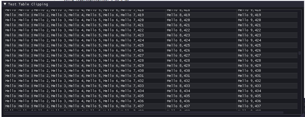 Larger table Clipper Expectation · Issue #6131 · ocornut/imgui · GitHub