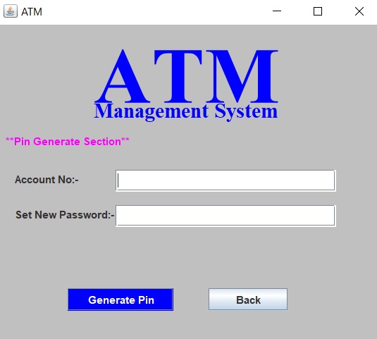 GitHub - ambadas2214/ATM-Management-System: In this project user first register/create account ...